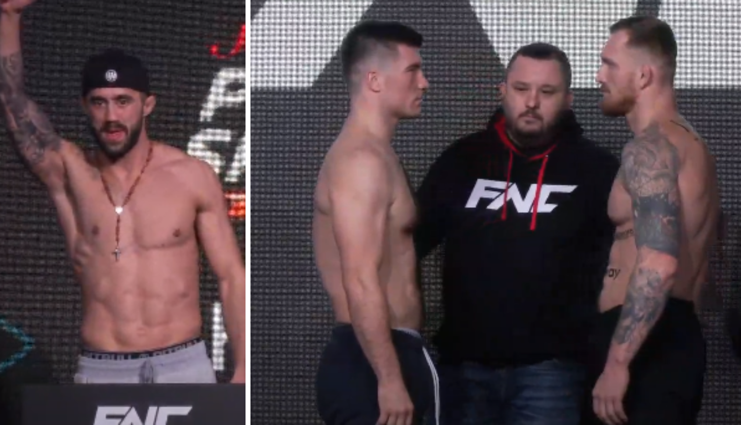 [VIDEO] FNC 9 borci posljednji put 'oči u oči': Batinić i Lazarz hladni ...