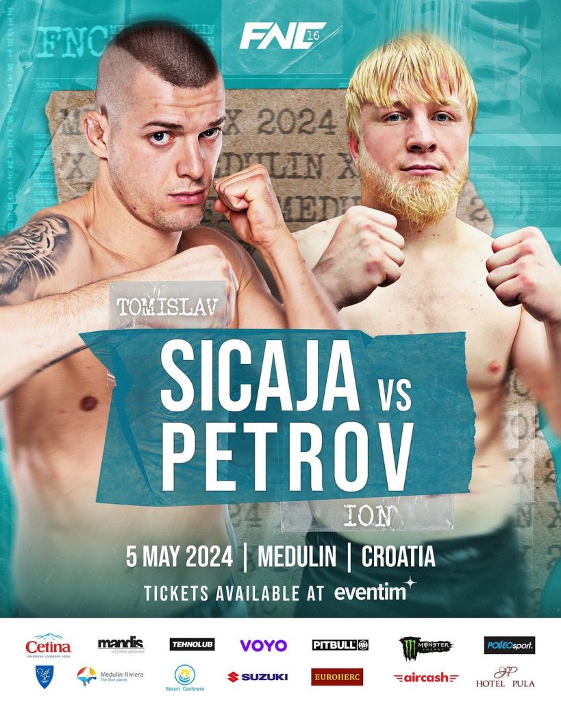 Novi meč na FNC 16 priredbi: Tomislav Sičaja u Medulinu protiv čvrstog Moldavca - FIGHTROOM